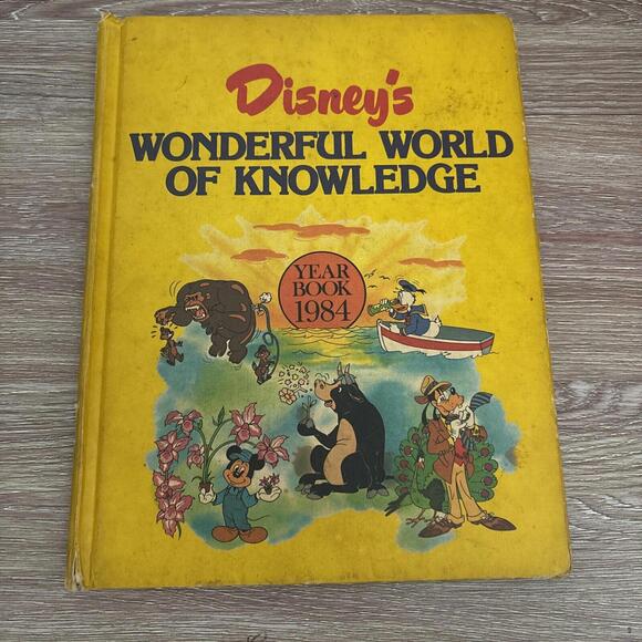 Disney | Other | Vintage Disneys Wonderful World Of Knowledge Year Book ...